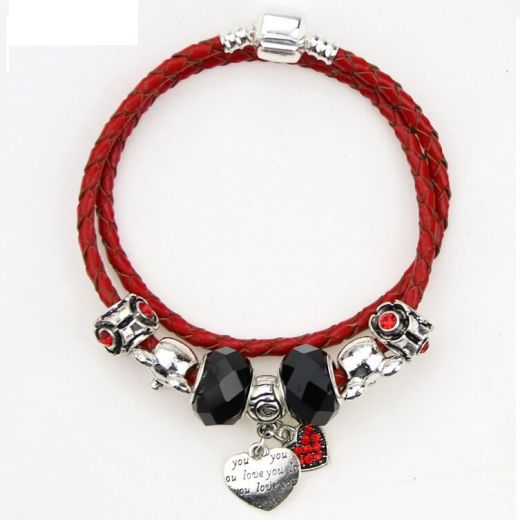 Bratara pandora red | Bratari-Piele.ro
